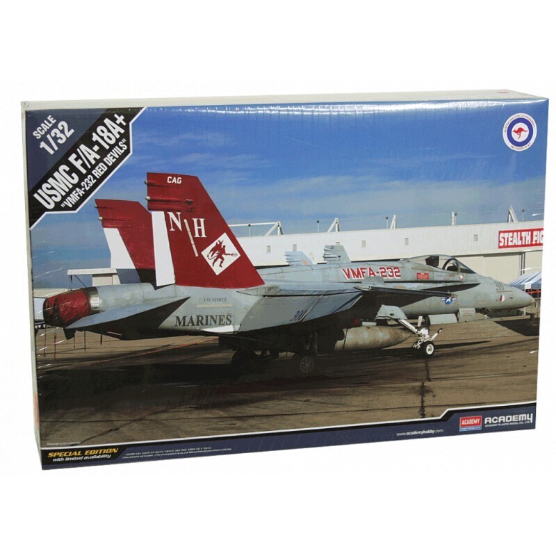 Academy - 1/32 USMC F/A-18A+ VMFA-232 "Red Devils" *AUS decal* Plastic ...
