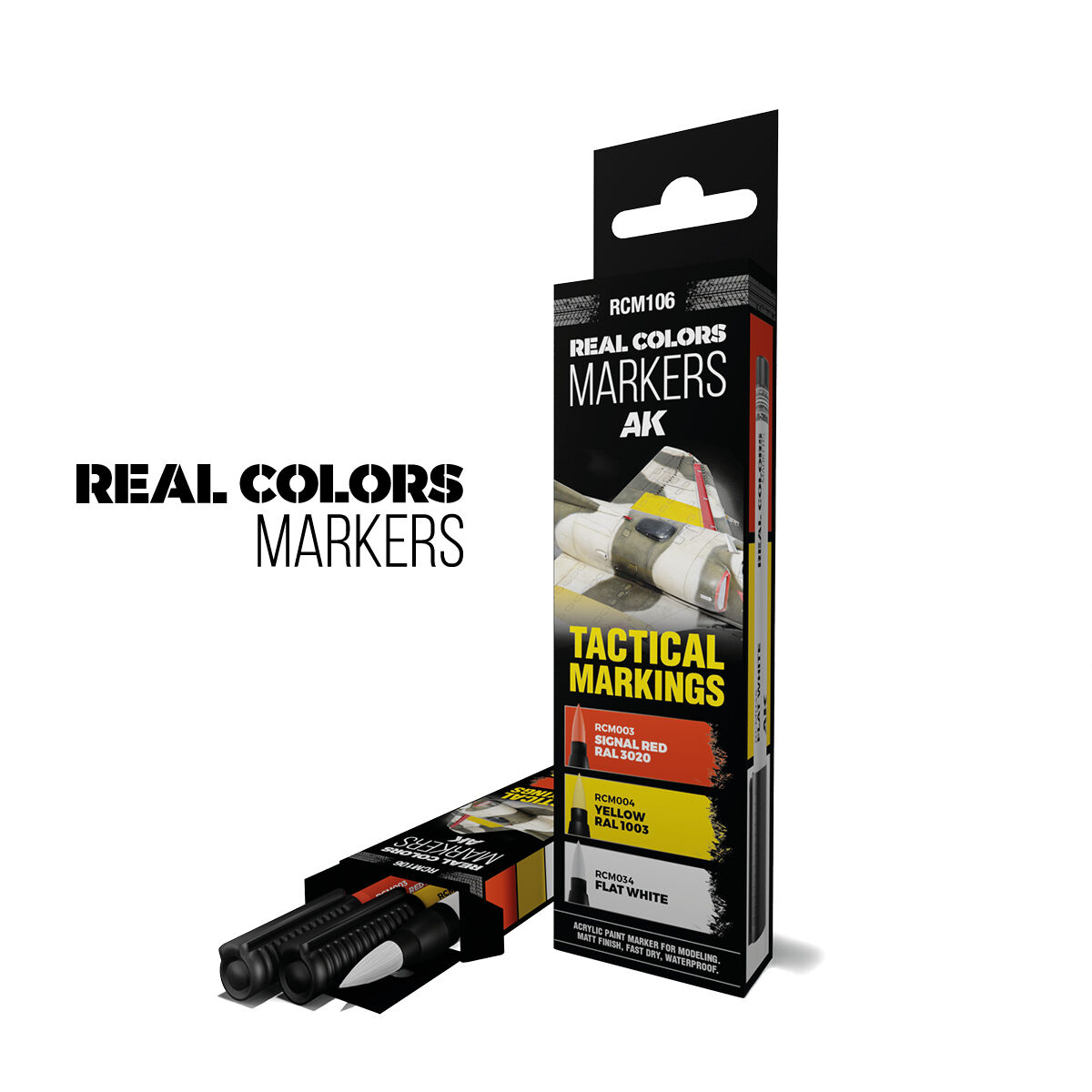 AK Interactive Real Colors Markers: Tactical Markings - Set 3 Arcylic ...
