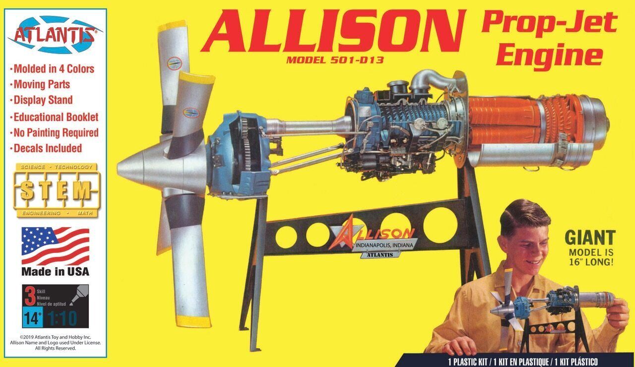 Atlantic - 1/10 Allison Turbo Prop Engine