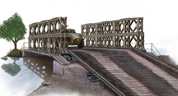 Bronco 1/35 Bailey Type Double-Double M1 Panel Bridge Plastic Model Kit ...