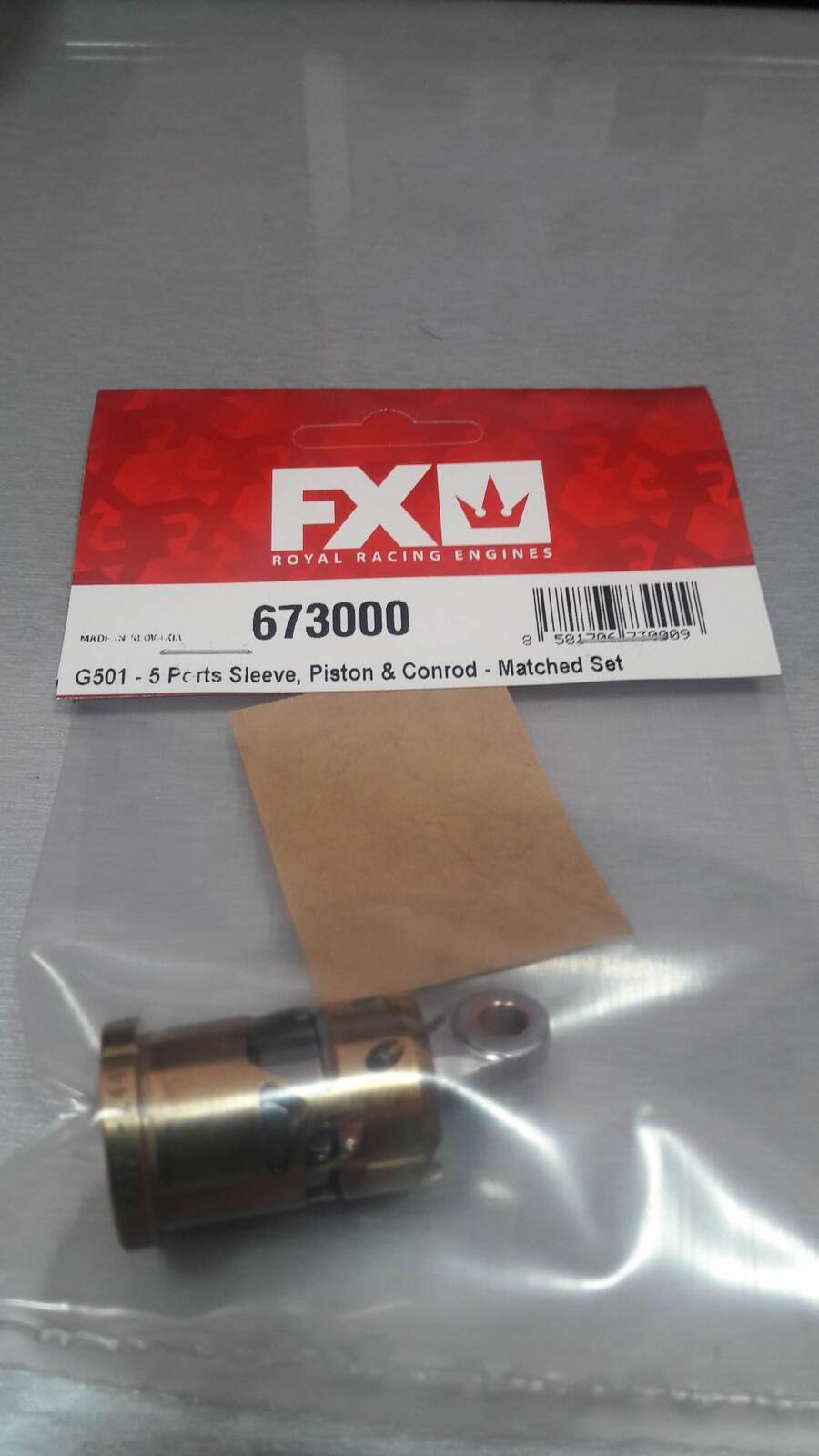 FX G501 - 5 PORTS SLEEVE, PISTON & CONROD - MATCHED SET - 673000