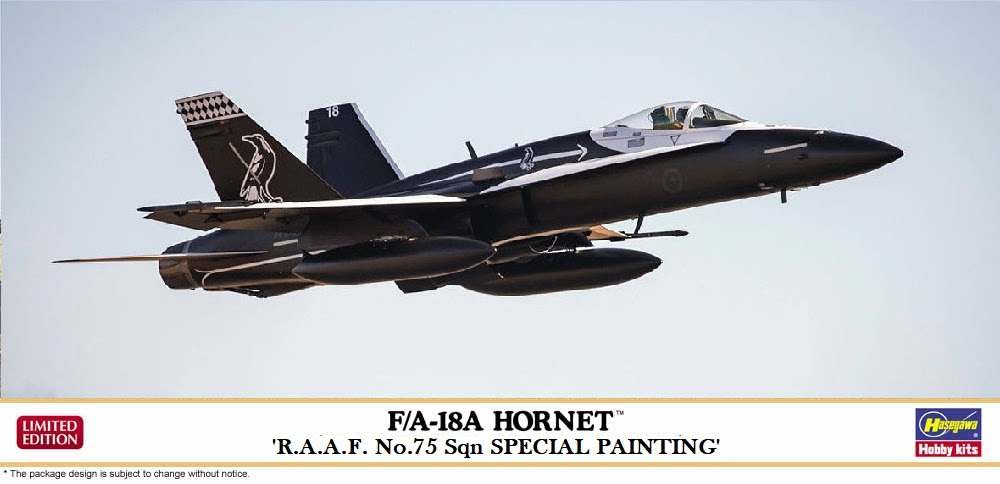 Hasegawa - F/A-18A 75th Squadron RAAF Commemorative Magpie Hornet kit
