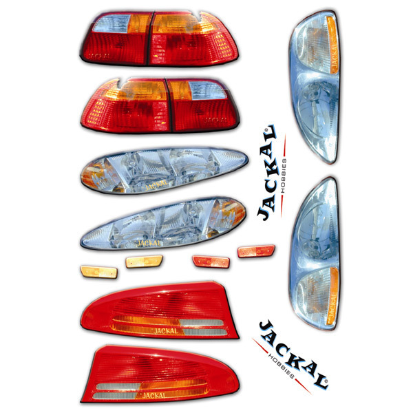 Jackal Decal Sedan Headlights (Internal)