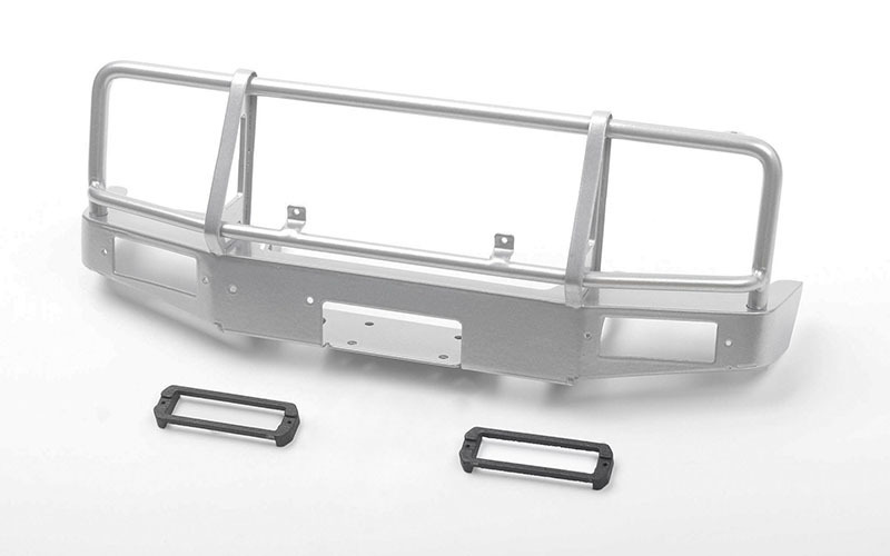 Trifecta Front Bumper for Capo Racing Samurai 1/6 RC Scale Crawler (Silver)