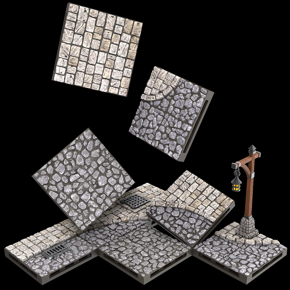 Wizkids - WarLock Tiles Town & Village III Town Square