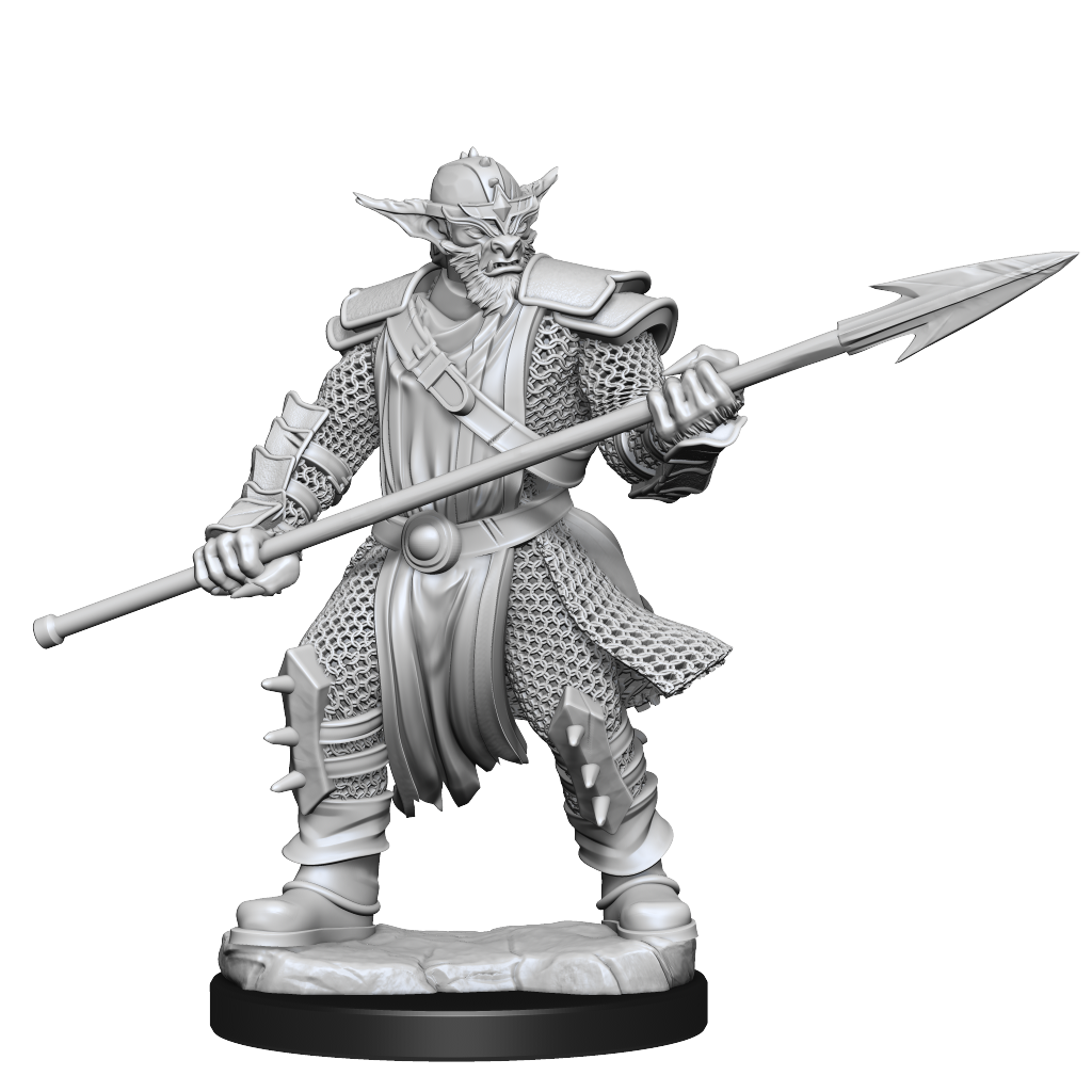 Wizkids - Critical Role Unpainted Miniatures Bugbear Fighter Male